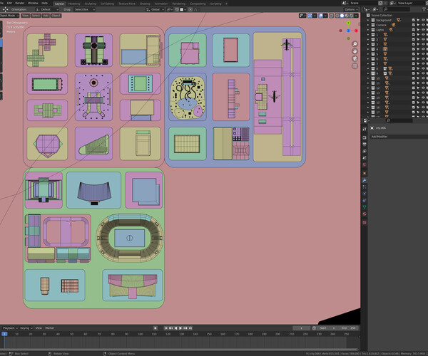 ArtStation - Low-poly isometric city | Game Assets