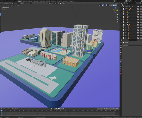 ArtStation - Low-poly isometric city | Game Assets