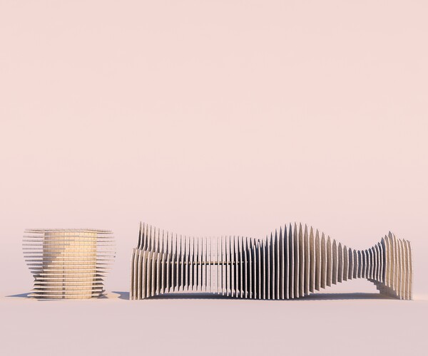 ArtStation - Parametric Bench - 08 | Resources