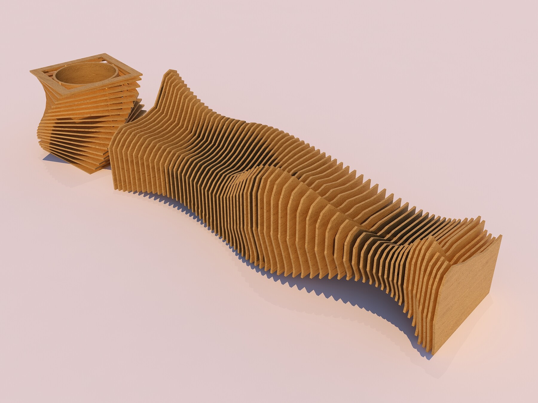 ArtStation - Parametric Bench - 08 | Resources