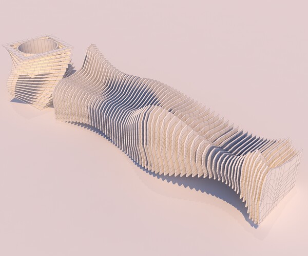 ArtStation - Parametric Bench - 08 | Resources