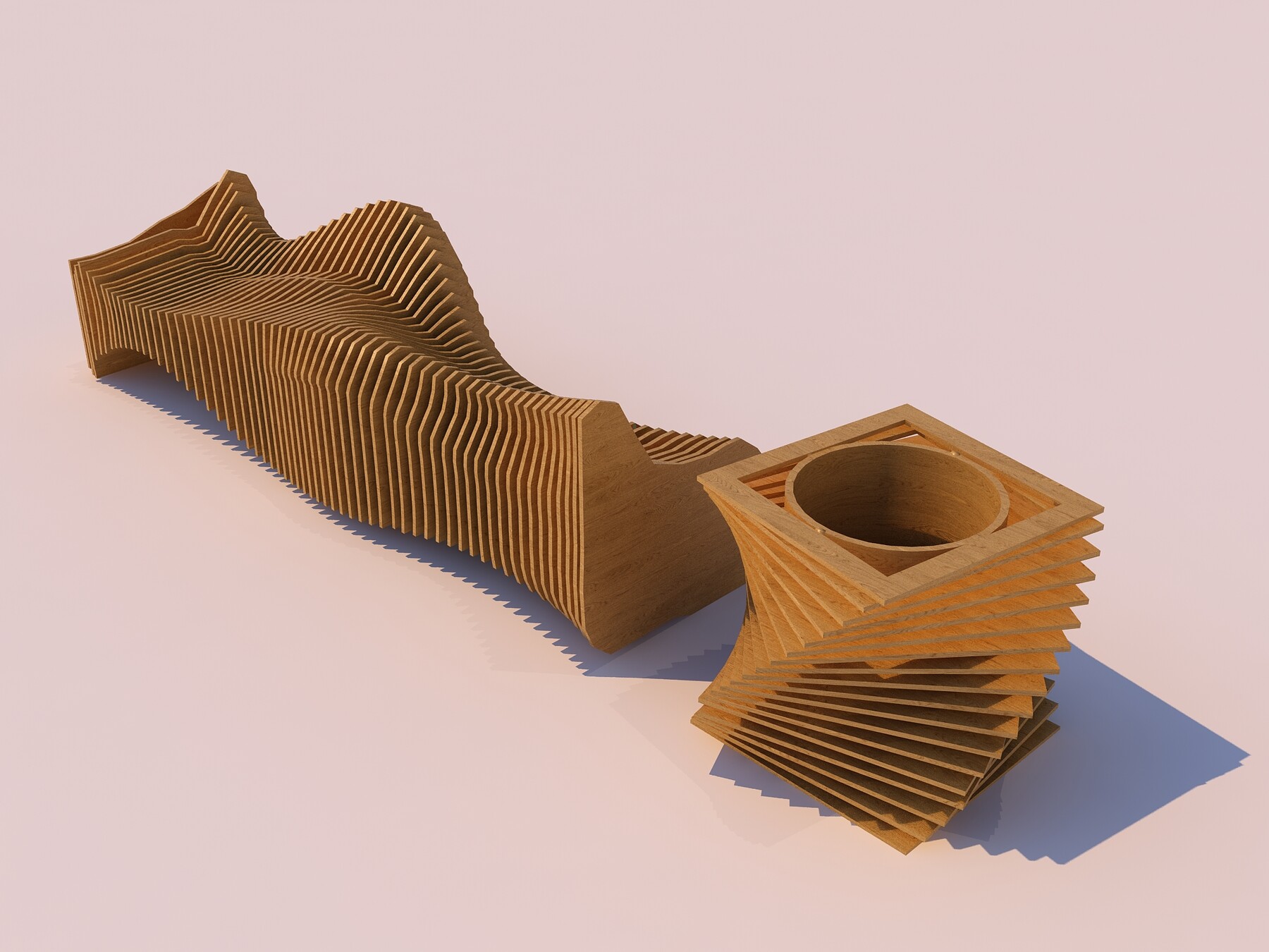 ArtStation - Parametric Bench - 08 | Resources