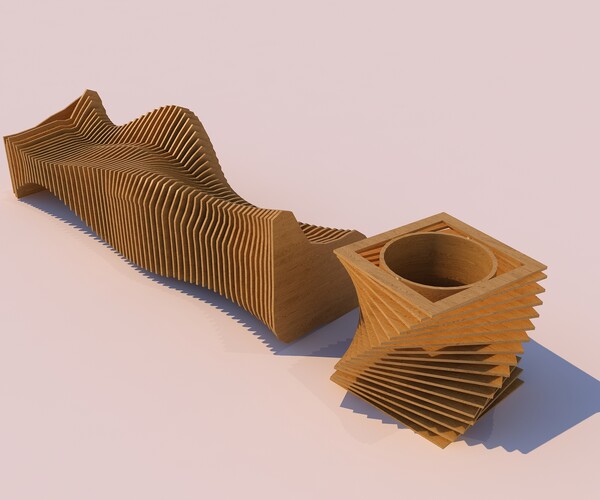 ArtStation - Parametric Bench - 08 | Resources