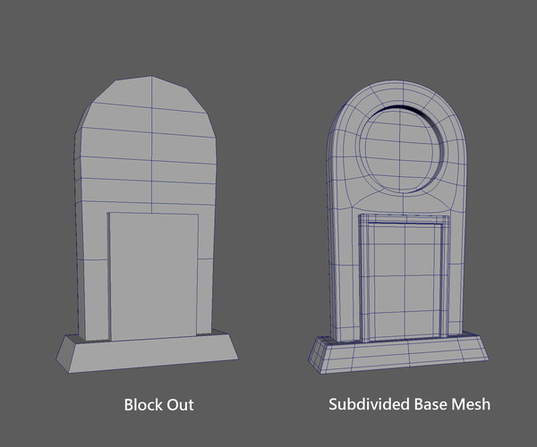 ArtStation - Gravestone: Tutorial Series Assets. | Tutorials