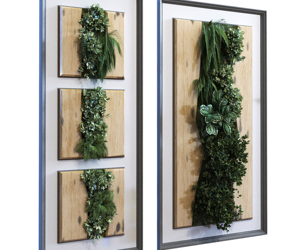 ArtStation - green wall frame set 051 | Resources