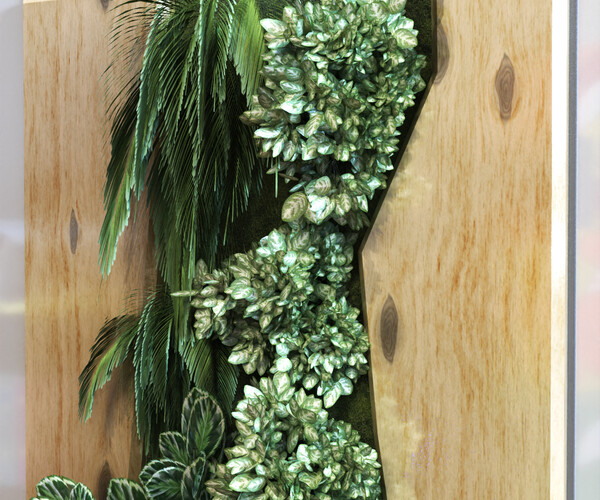 ArtStation - green wall frame set 051 | Resources