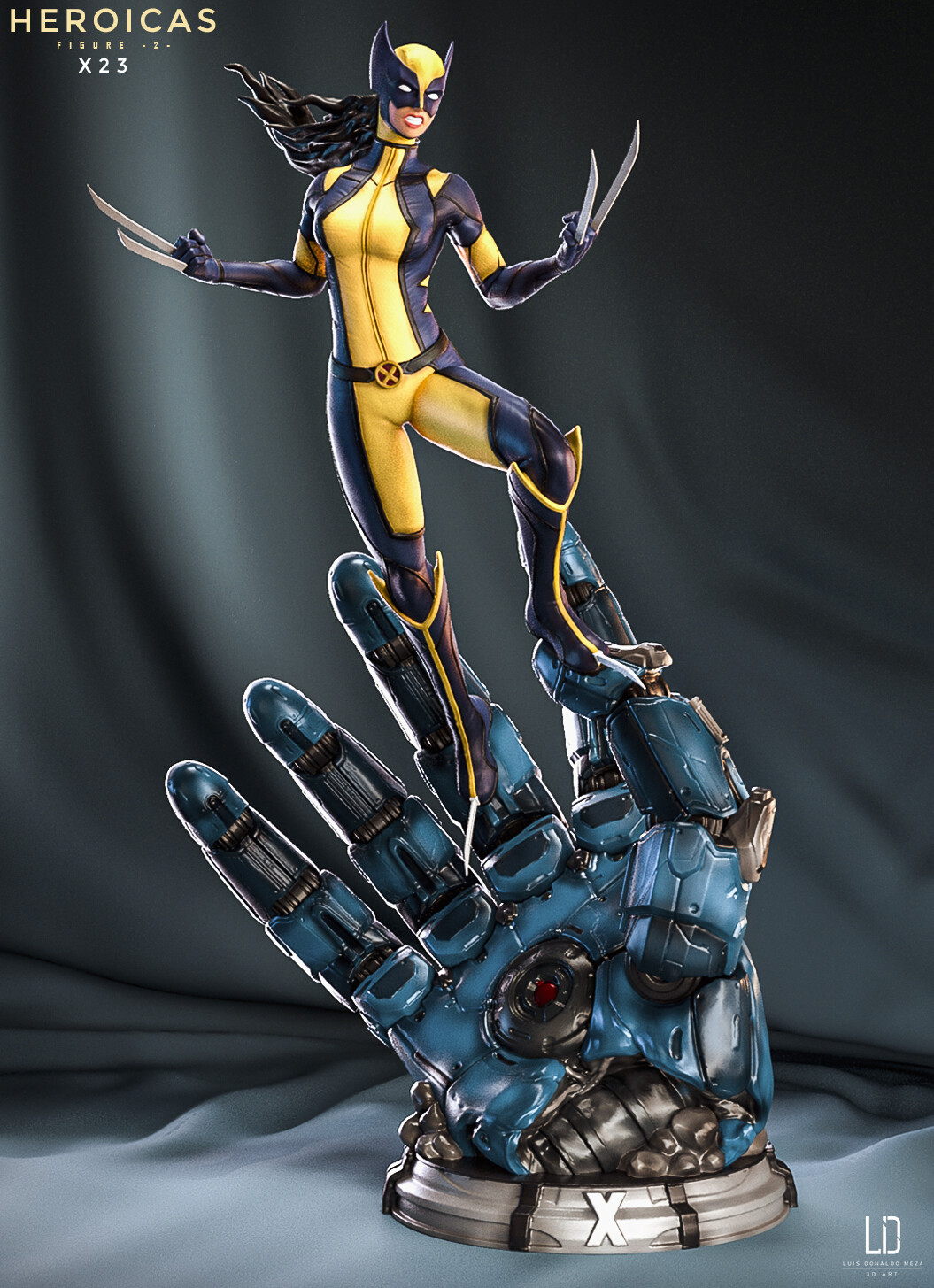 ArtStation - Heroicas - Figure 2 - X23 - 3D print model STL | Resources