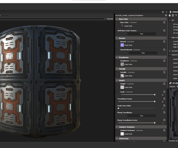 ArtStation - Sci-Fi Hard Surface Floor | Substance Designer | Free ...