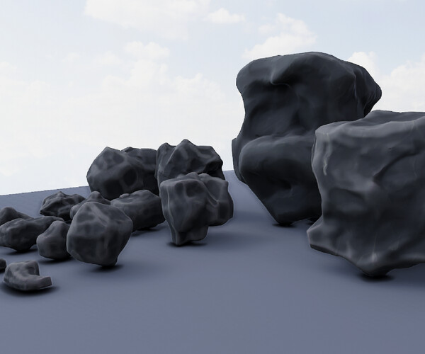 ArtStation - Stylized Rocks Vol 1 For Unity Engine | Game Assets