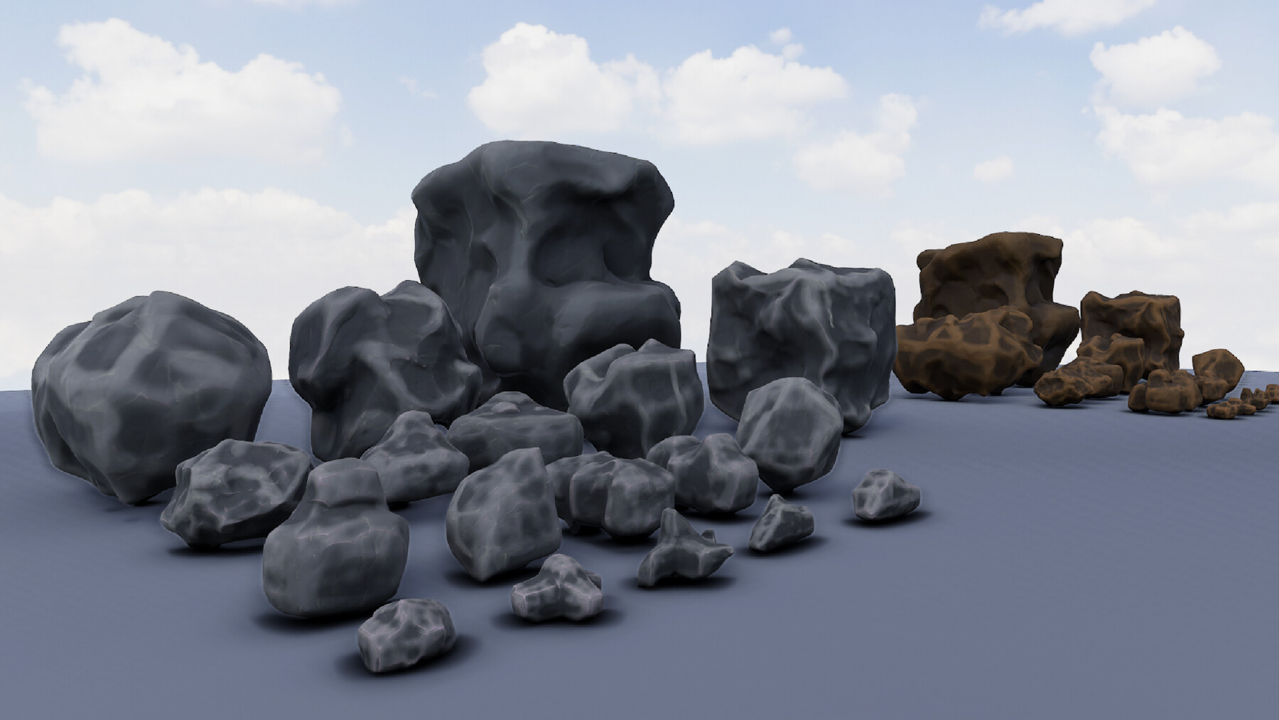 ArtStation - Stylized Rocks Vol 1 For Unity Engine | Game Assets
