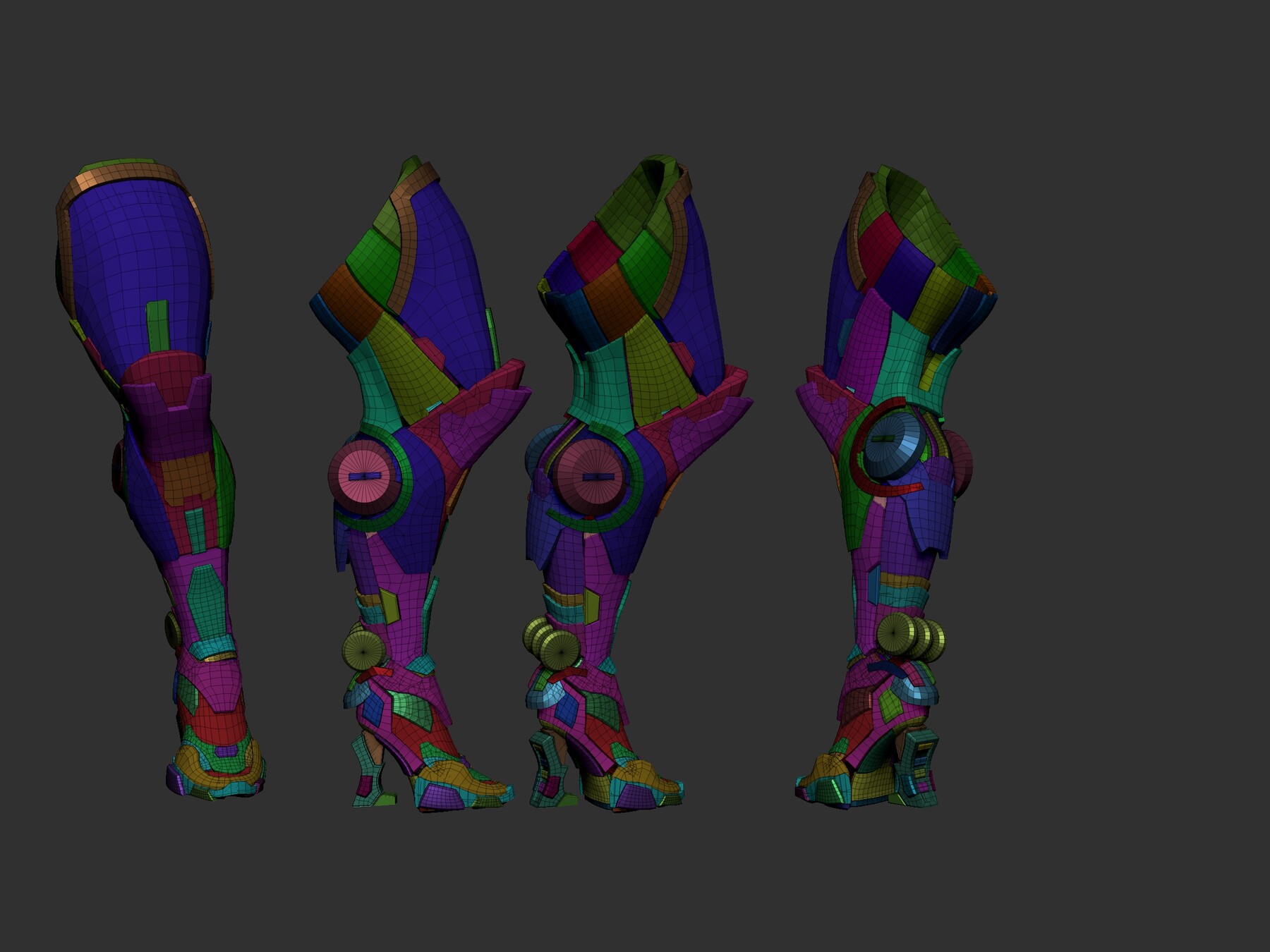 ArtStation - Low Basemesh Legs Girl | Resources