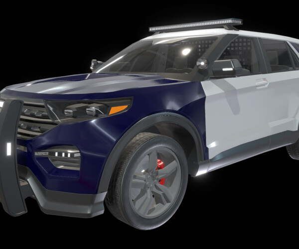 ArtStation - Ford Explorer Police Interceptor lowpoly concept Low-poly ...