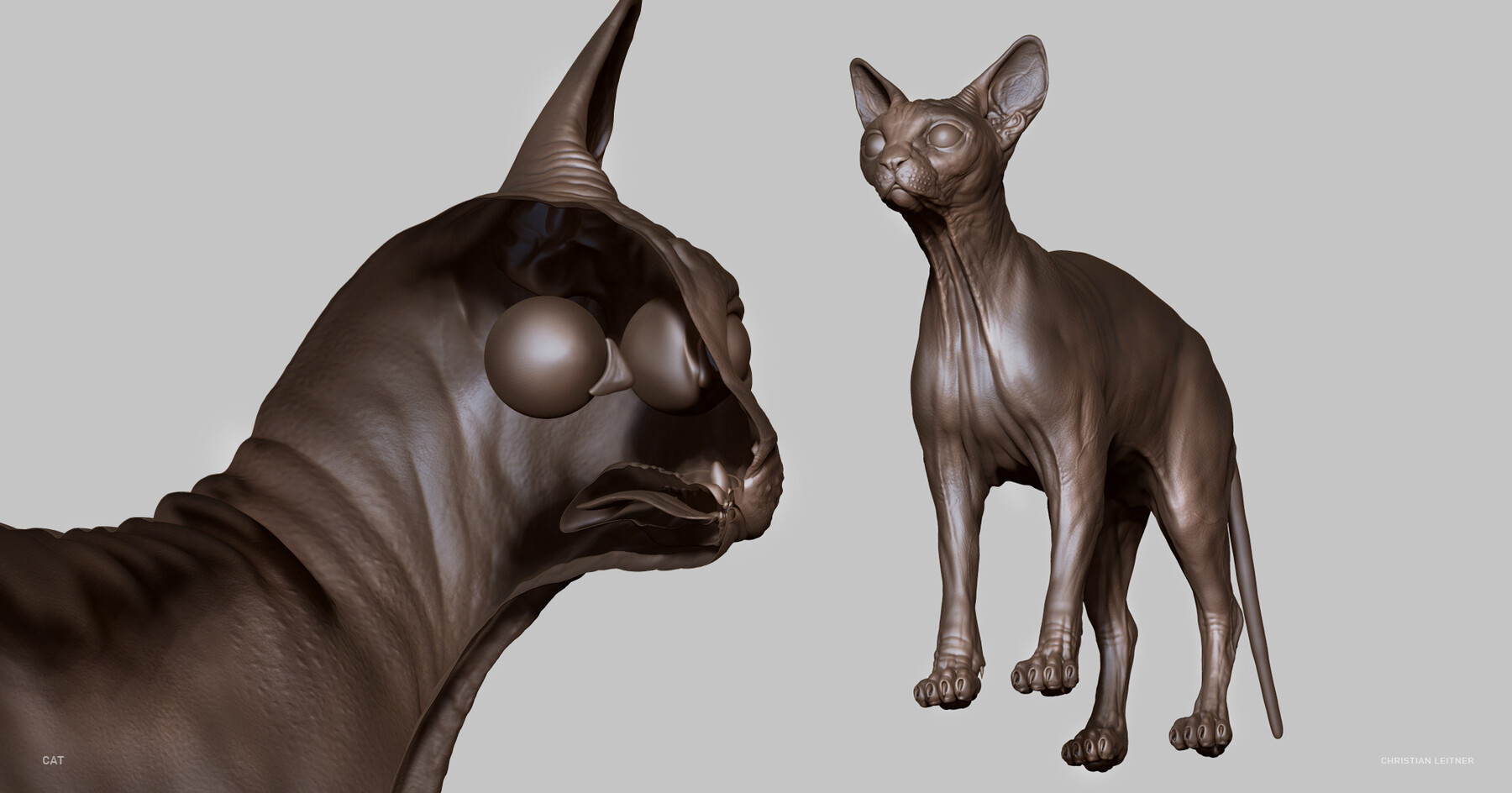 ArtStation - CAT - sculpt/retopology/uvs | Resources
