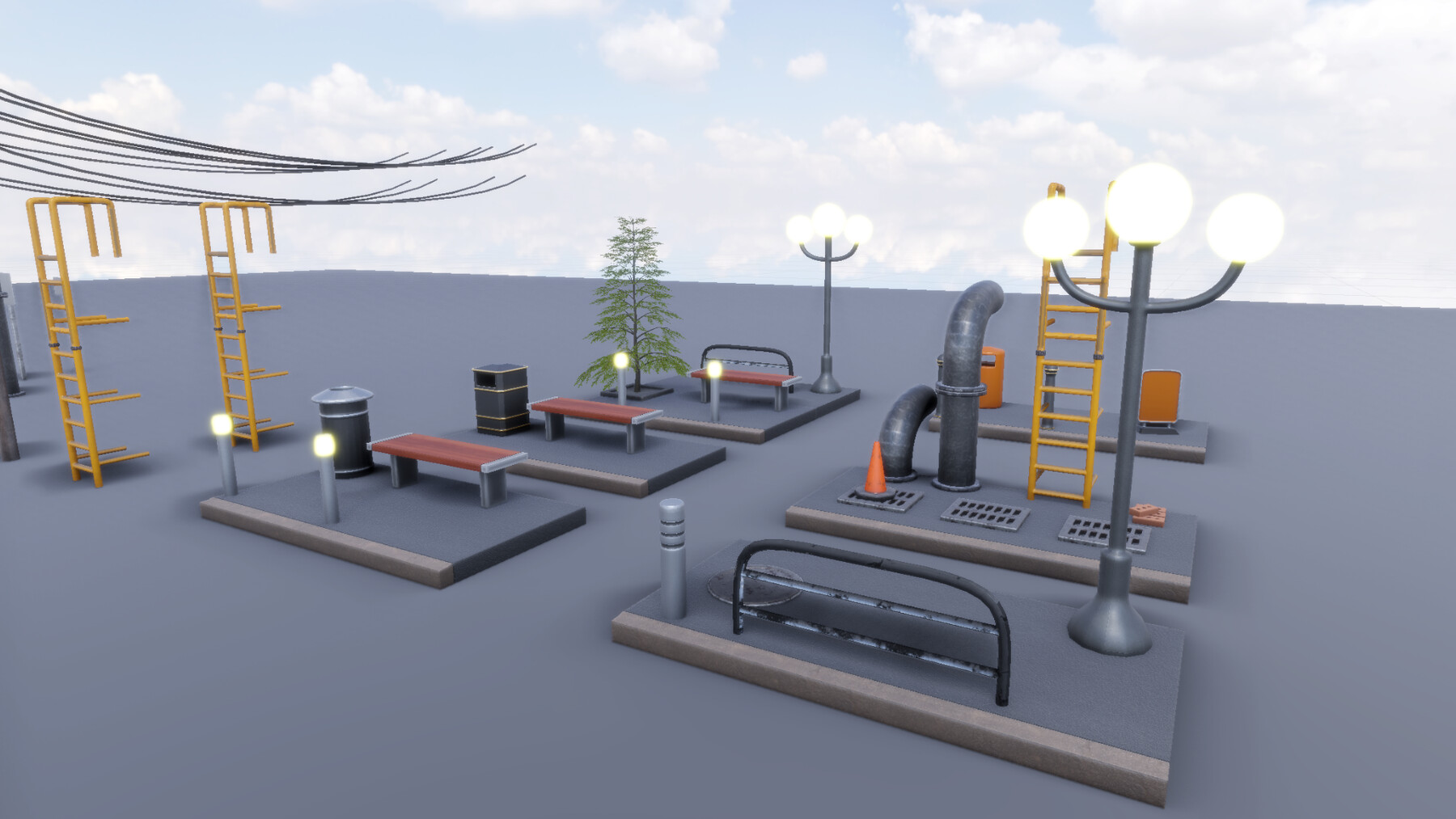 ArtStation - Street Props Vol 1 For Unity Engine | Game Assets