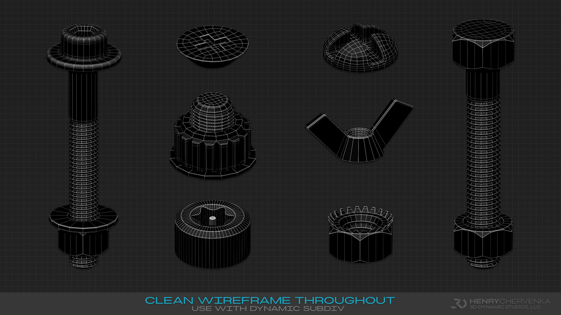 ArtStation - Fastener ZBrush IMM Pack // 300 Screws, Bolts, Nuts & More ...