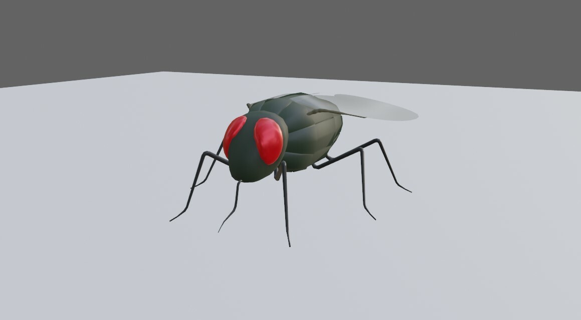 ArtStation - Mosquito - Fly Low-poly 3D model | Game Assets