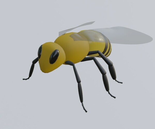 ArtStation - Bee - Abelha Low-poly 3D model | Game Assets