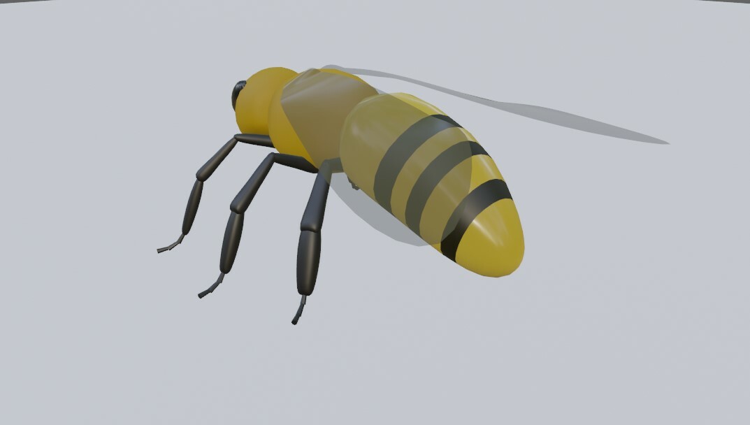 ArtStation - Bee - Abelha Low-poly 3D model | Game Assets