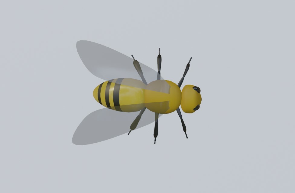 ArtStation - Bee - Abelha Low-poly 3D model | Game Assets