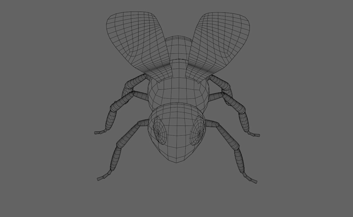 ArtStation - Bee - Abelha Low-poly 3D model | Game Assets