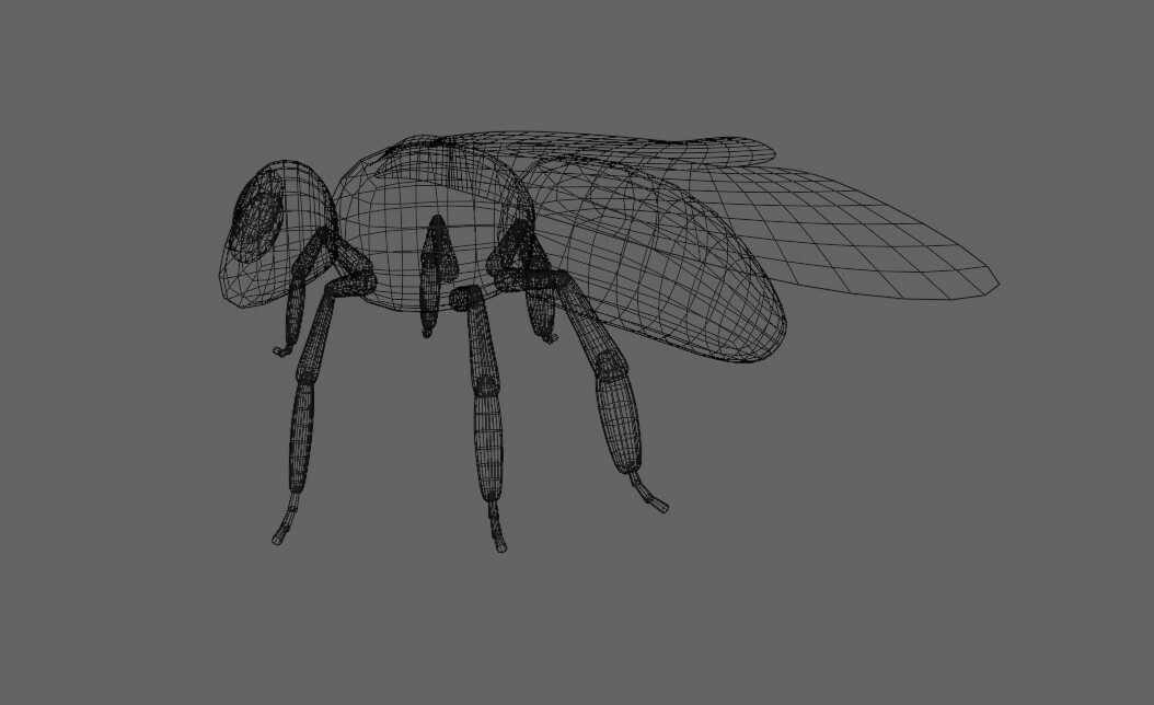 ArtStation - Bee - Abelha Low-poly 3D model | Game Assets