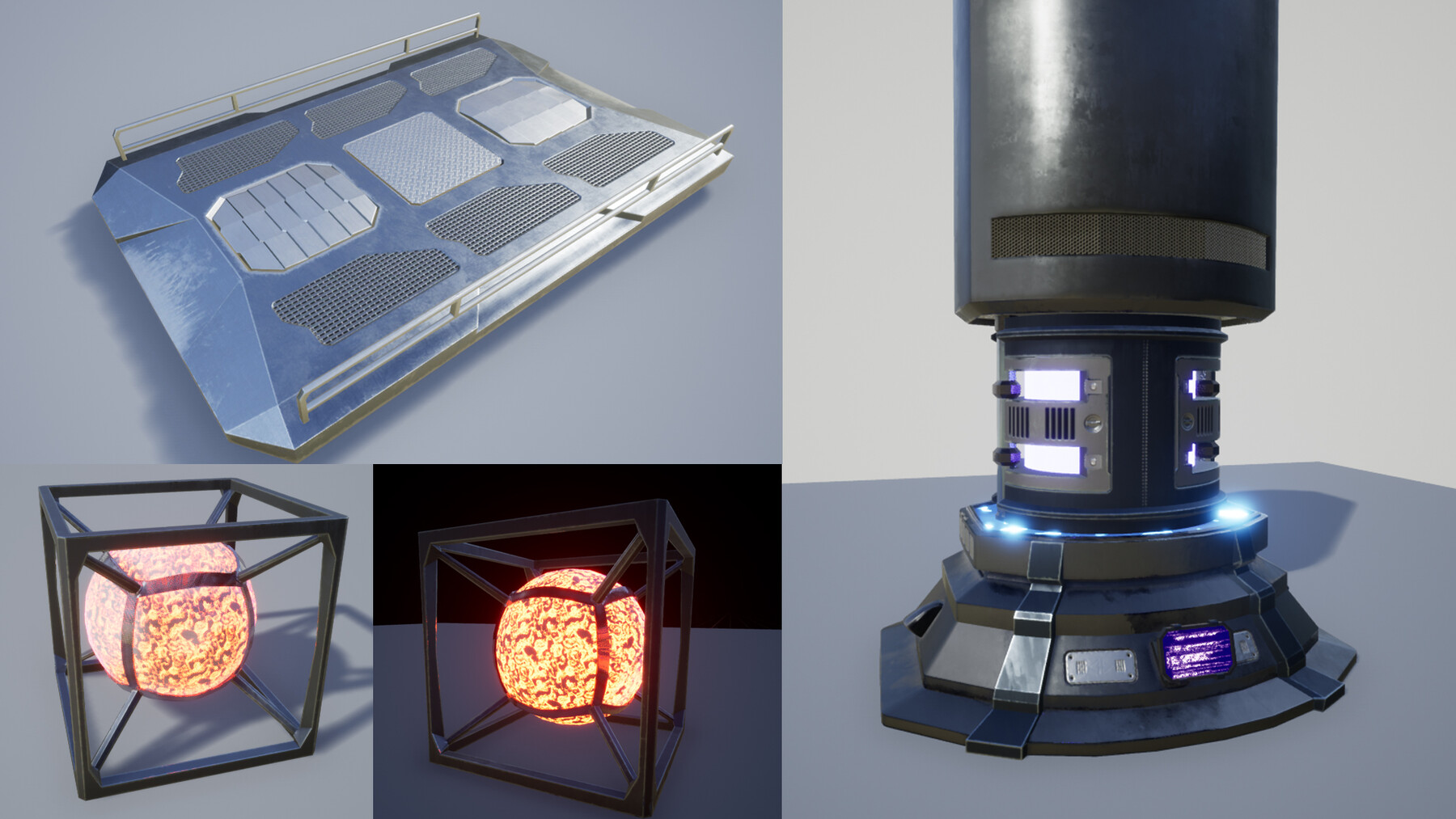 ArtStation - Abstract SciFi Props - Unreal Engine Asset | Game Assets