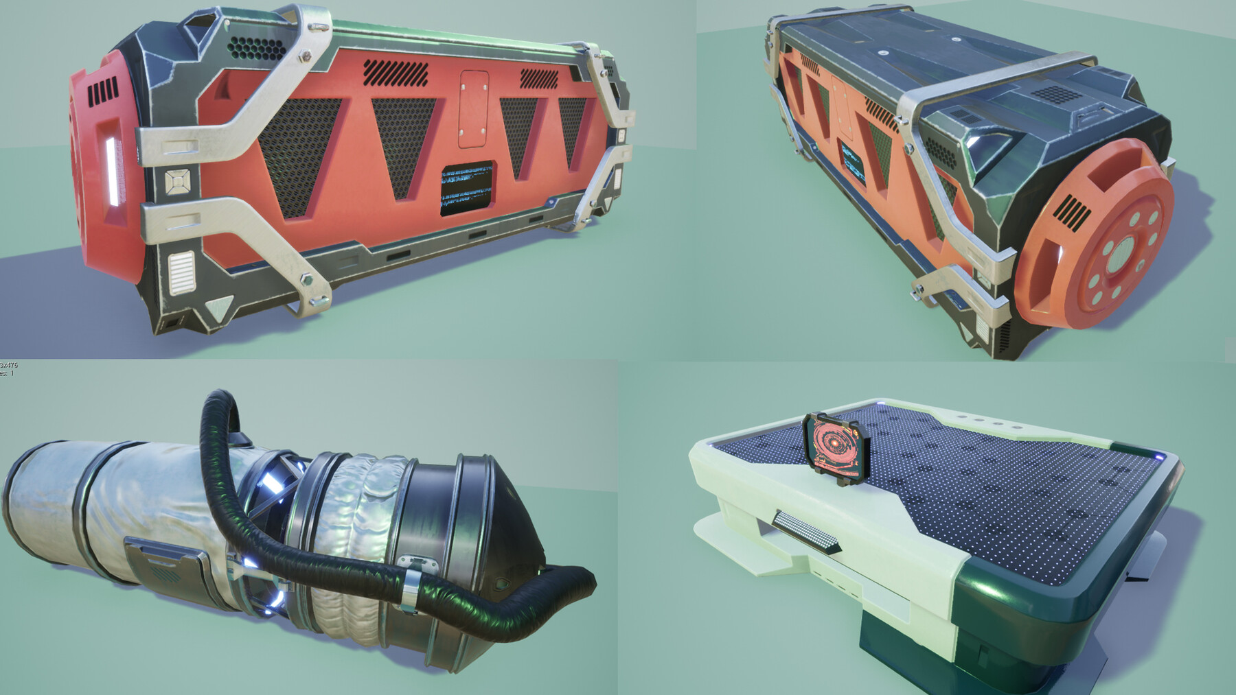 ArtStation - Abstract SciFi Props - Unreal Engine Asset | Game Assets
