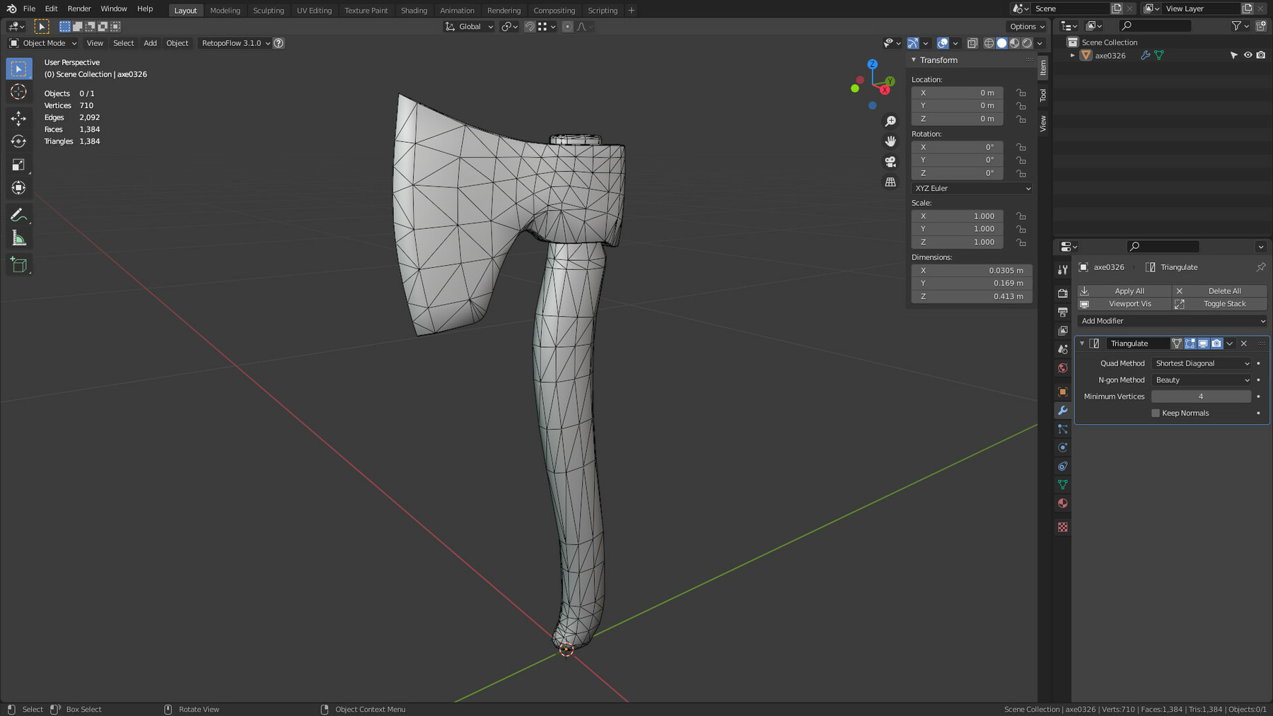 ArtStation - Realistic Axe HD | Resources