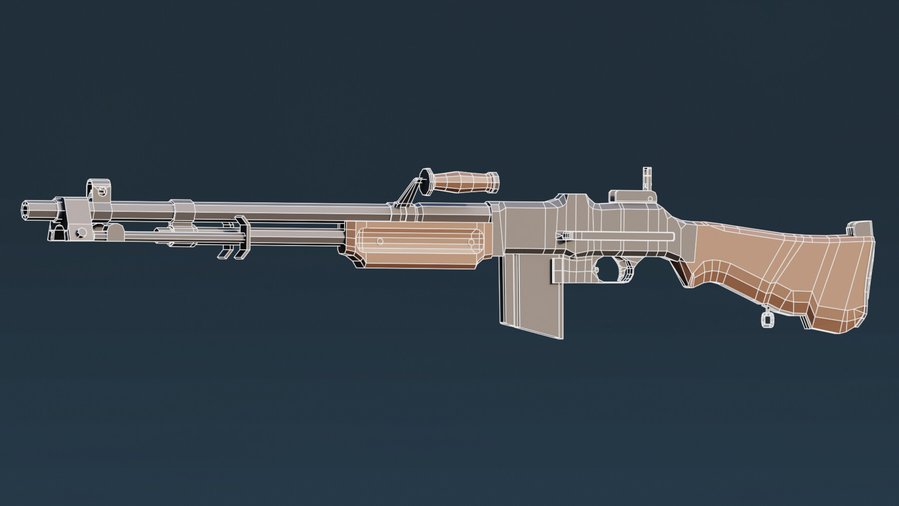 ArtStation - Bar m1918 - Low Poly | Game Assets