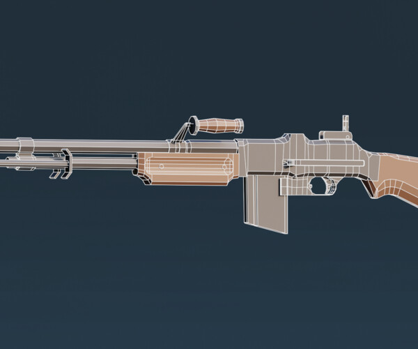 ArtStation - Bar m1918 - Low Poly | Game Assets