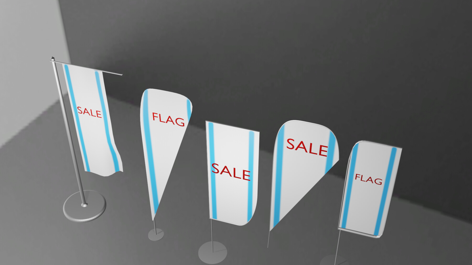 ArtStation - marketing flags pack | Game Assets