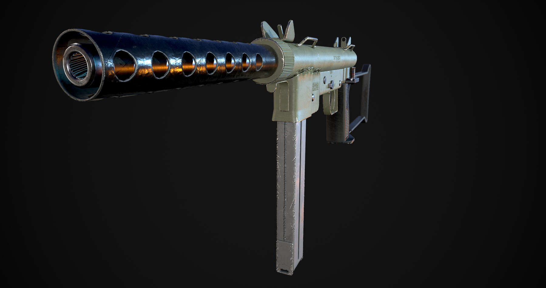 ArtStation - Smith & Wesson M76: Game Ready Prop | Game Assets