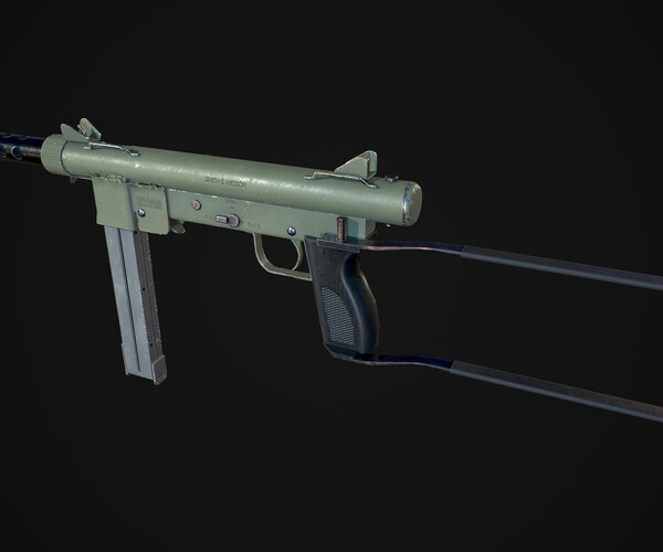 ArtStation - Smith & Wesson M76: Game Ready Prop | Game Assets