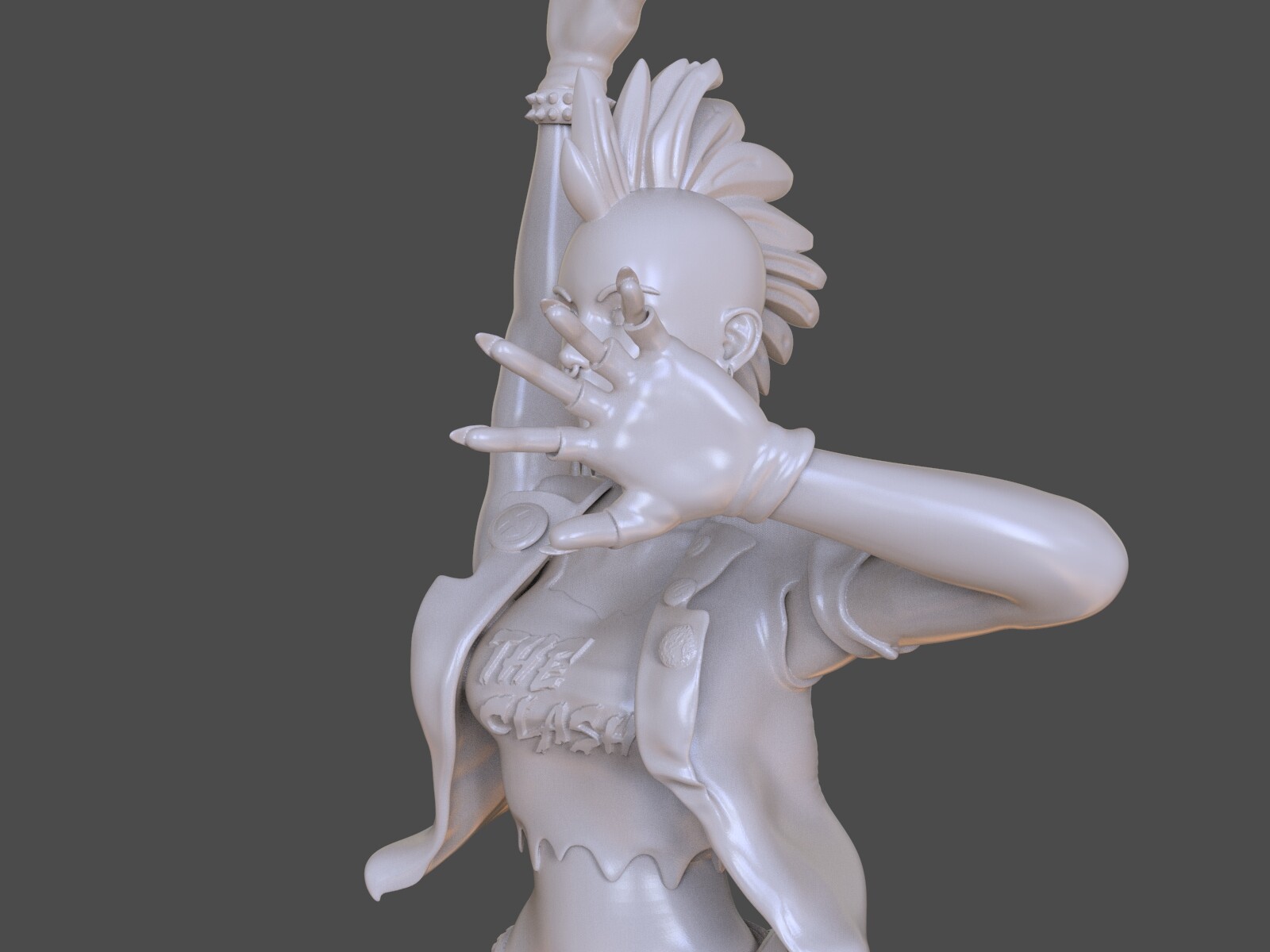 ArtStation - Stylized Punk Storm Figurine | Resources