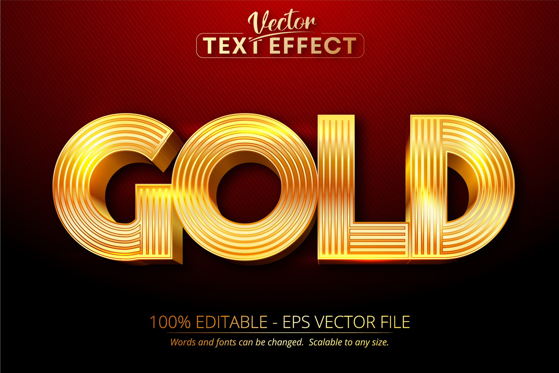 ArtStation - Gold text, shiny gold style editable text effect | Artworks