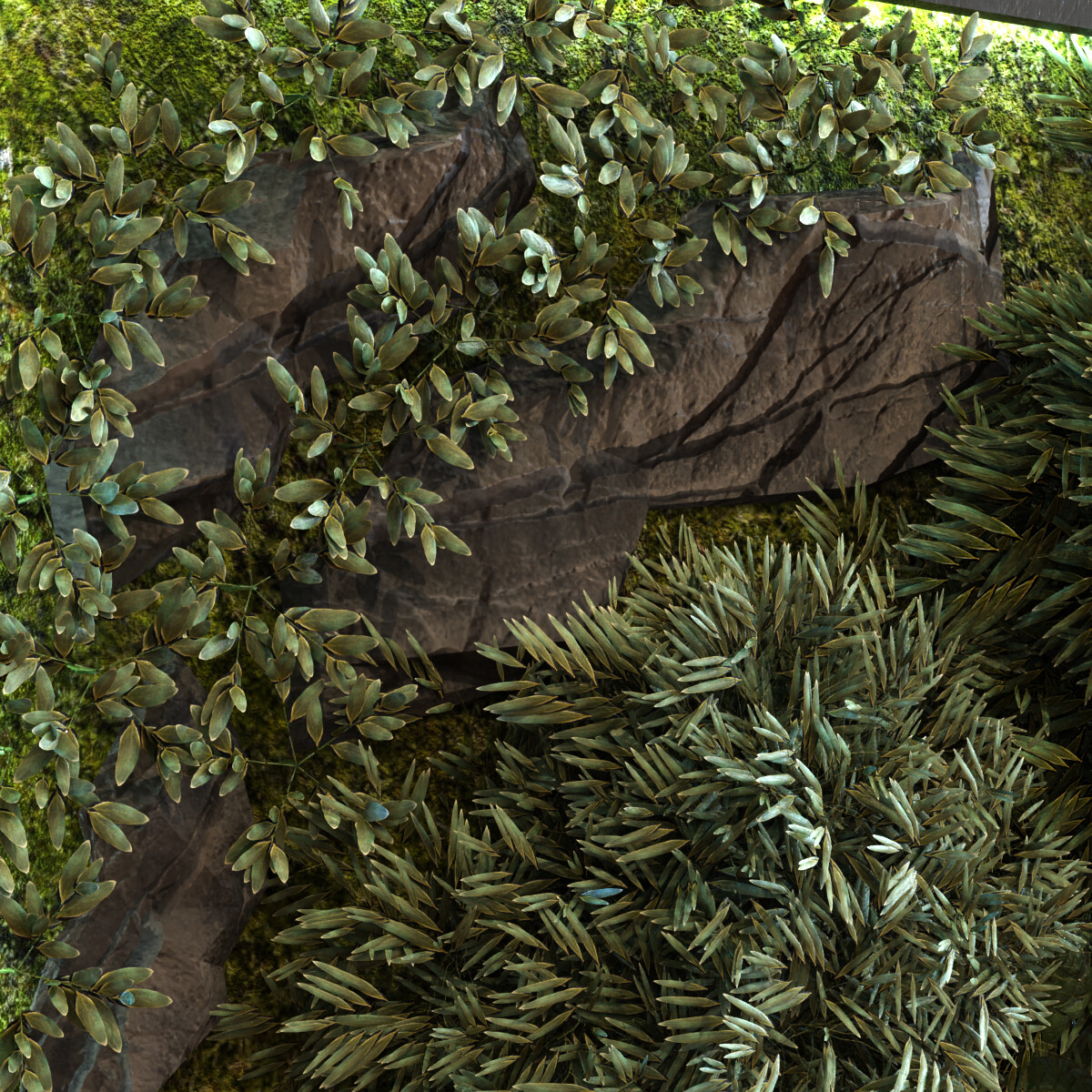 ArtStation - vertical plant set 052 | Resources