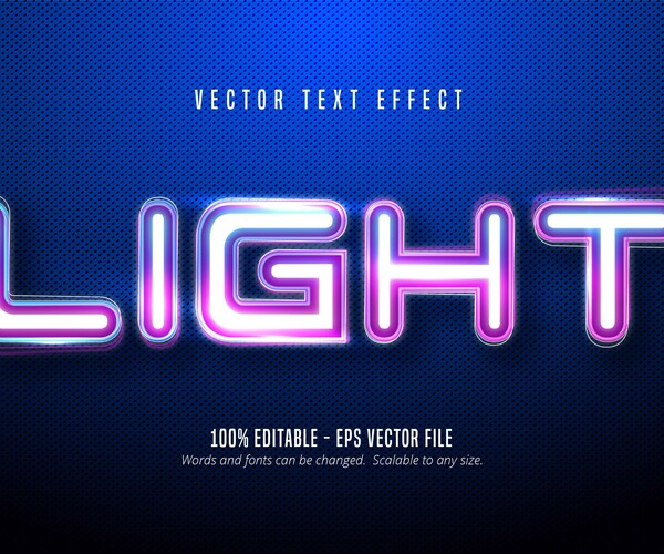 ArtStation - Light text, Neon lights signage style editable text effect ...