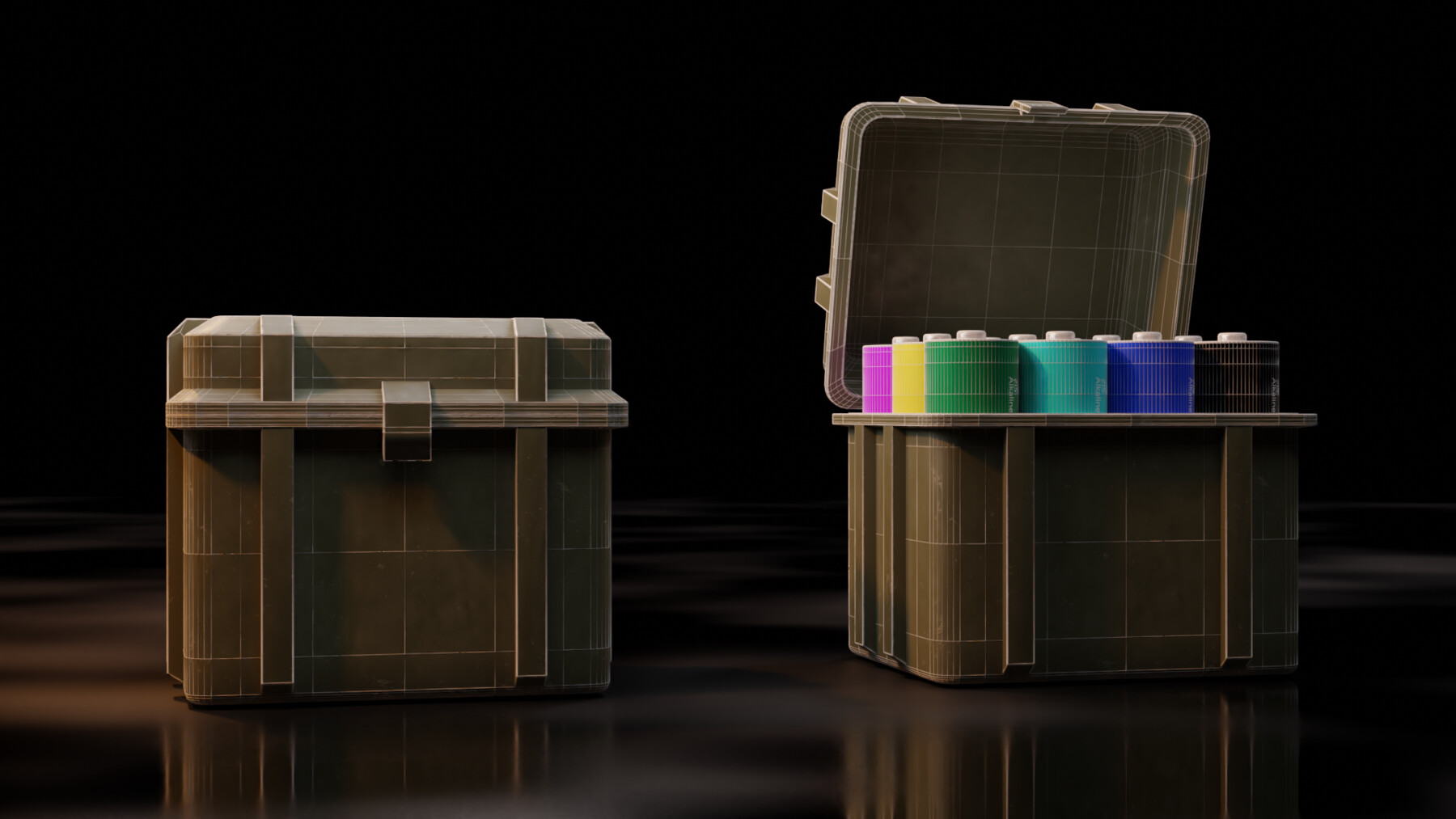 ArtStation - Battery Box Case | Game Assets