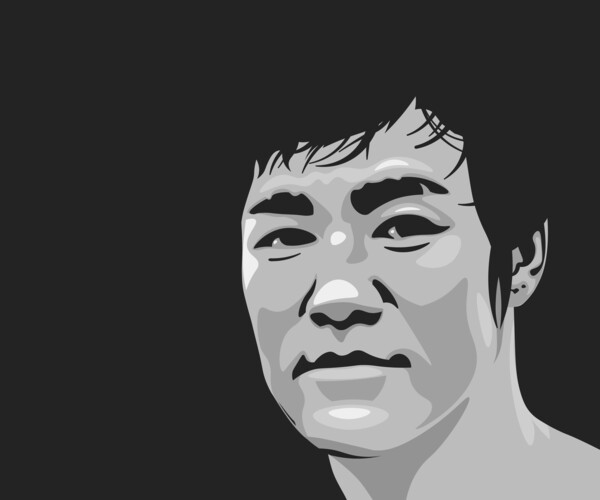 ArtStation - Bruce Lee Vector Art | Artworks