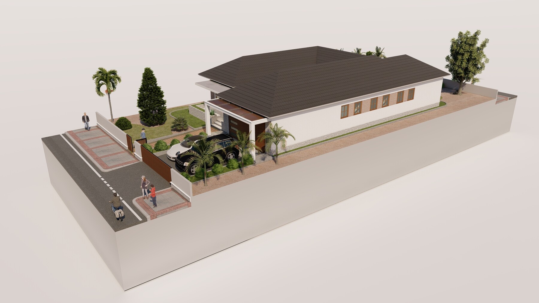 ArtStation - 3D Modeling Architecture Modern Residence | Resources