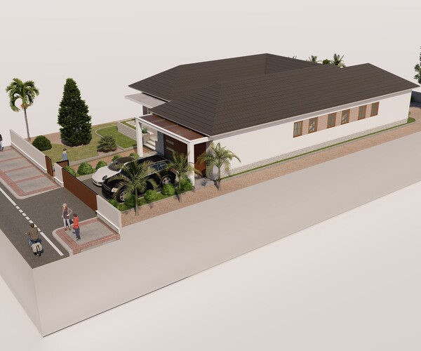 ArtStation - 3D Modeling Architecture Modern Residence | Resources