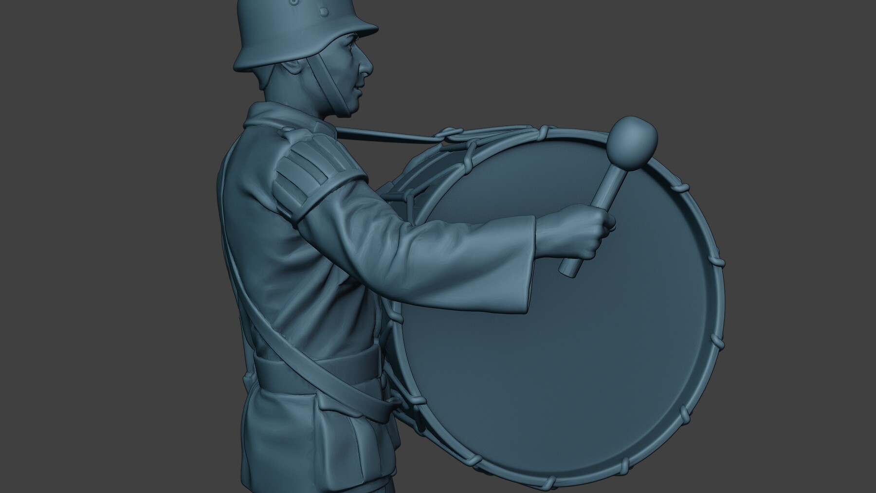 ArtStation - German musician soldier ww2 Stand bass drum G8 | Resources