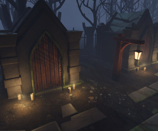 ArtStation - Stylized Cemetery Vol 1 For Unity Engine | Game Assets