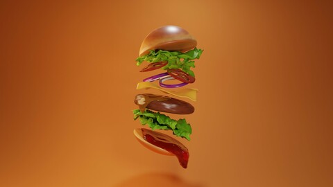 ArtStation - Flying Burger | Resources