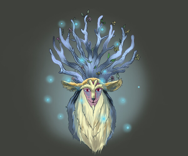 ArtStation - the god of the forest | Artworks