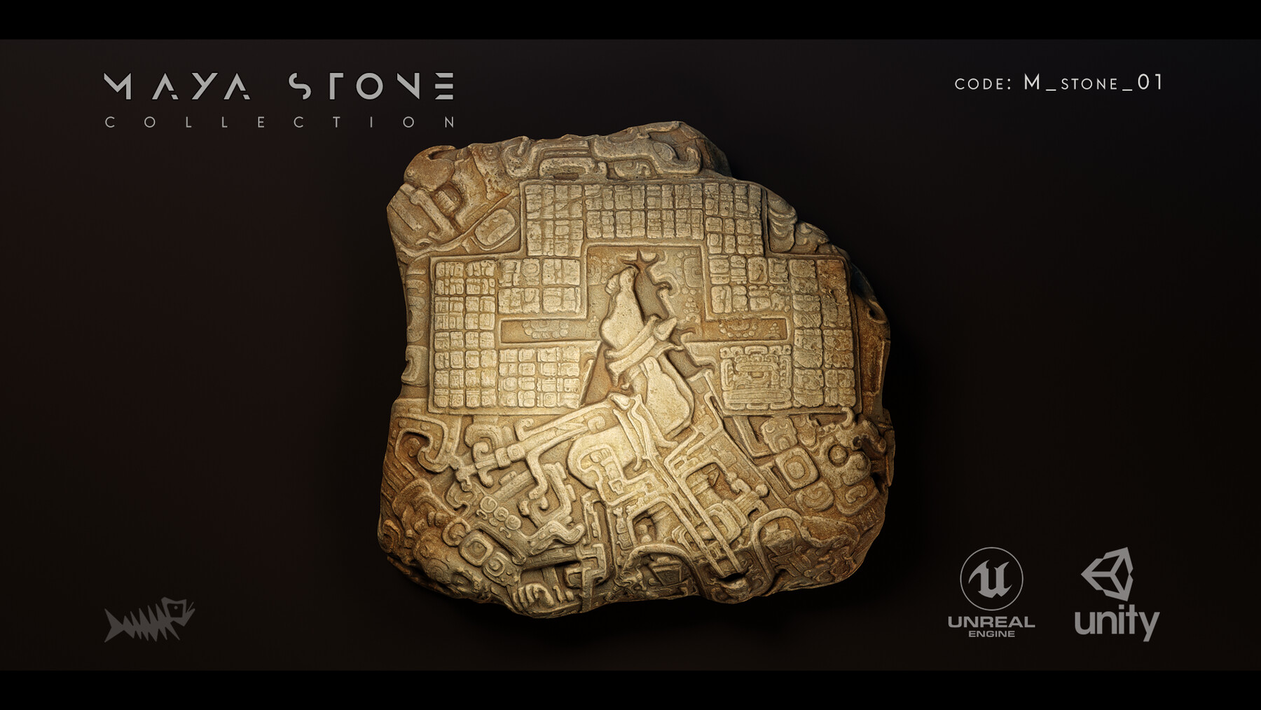ArtStation - Mayan Stone 01 PBR 4K | Game Assets
