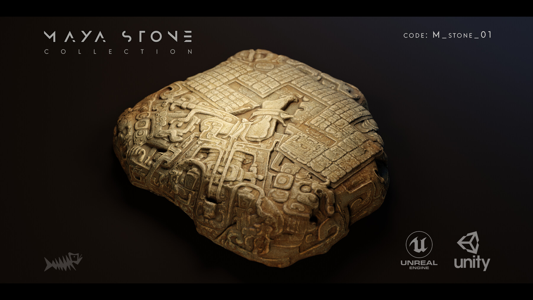 ArtStation - Mayan Stone 01 PBR 4K | Game Assets