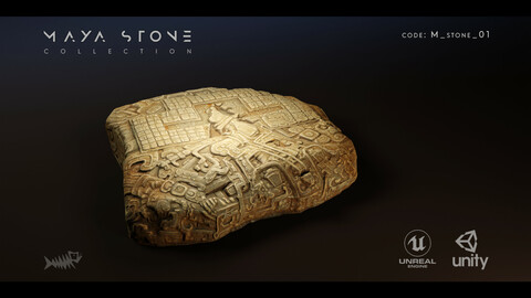 ArtStation - Mayan Stone 04 PBR 4K | Game Assets