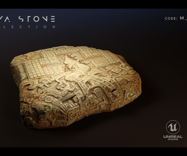 ArtStation - Mayan Stone 01 PBR 4K | Game Assets