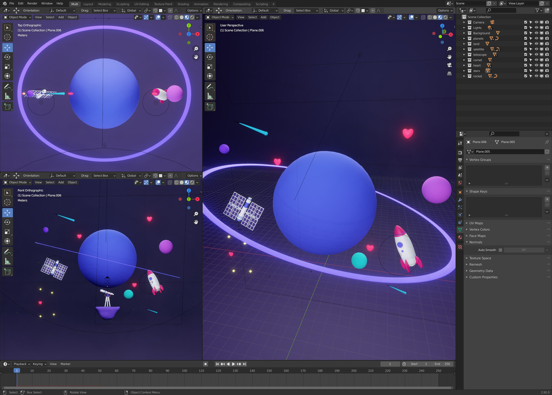 ArtStation - Cosmos - 3D Space illustration | Game Assets